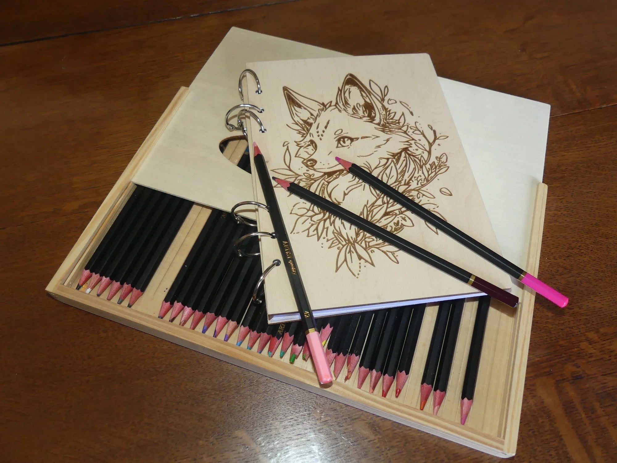 Mon carnet en bois, cahier, bloc note fabrication artisanale